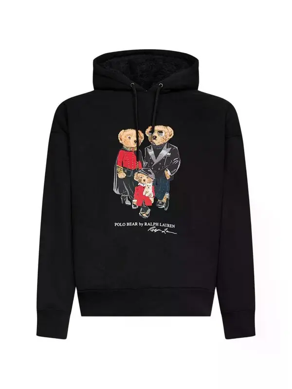 Polo Ralph Lauren Polo Bear Fleece Hooded Sweatshirt - Black