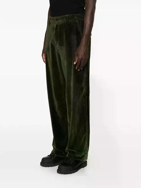 Moncler Corduroy Logo-patch Trousers