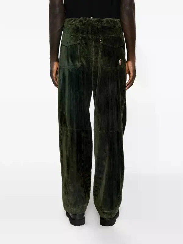 Moncler Corduroy Logo-patch Trousers