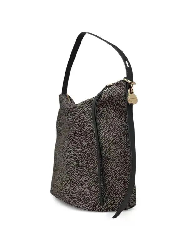 Borbonese Medium Prive O.p. Print Bag - Grey