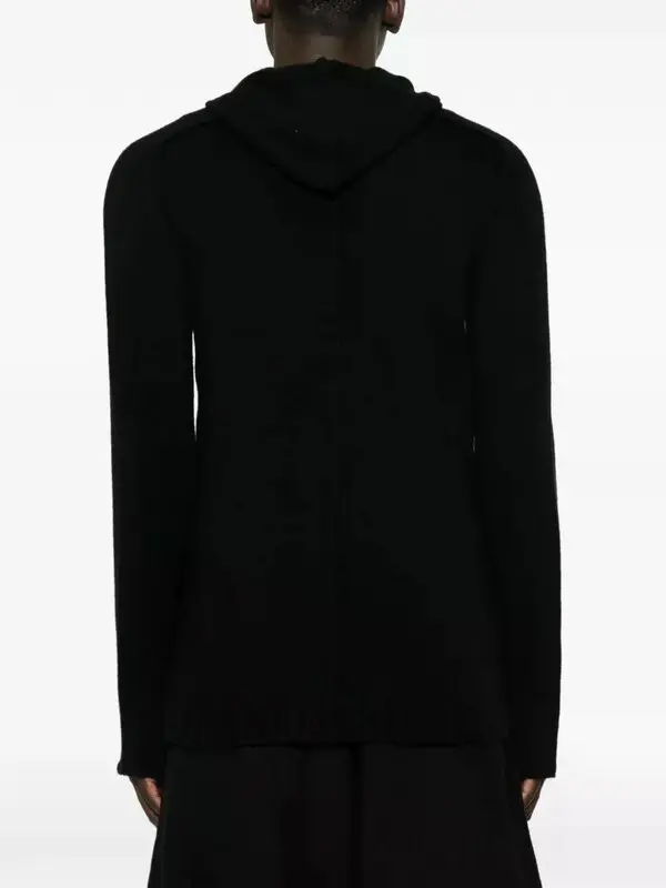 Masnada Ribbed-knit Zip-up Hoodie Sweater