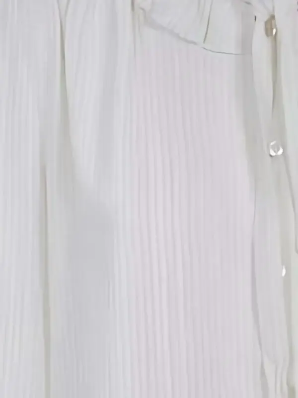 TWINSET Silk Blend Jacquard Shirt - Neutrals