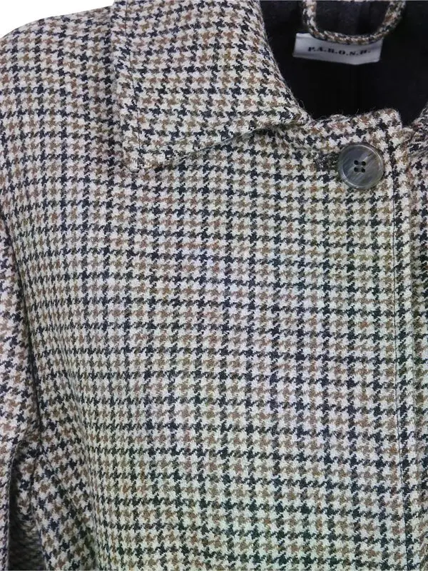 P.a.r.o.s.h Houndstooth Belted Coat