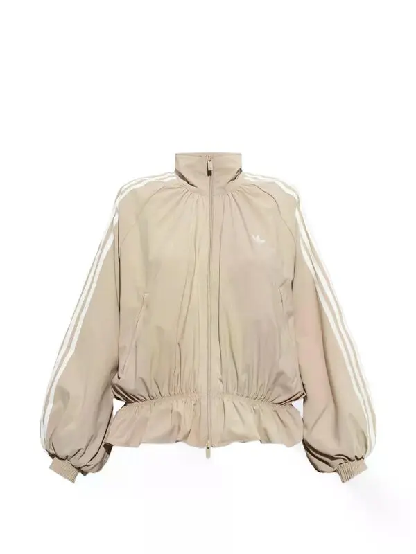 Adidas Ruffled Zip-up Jacket - Neutrals