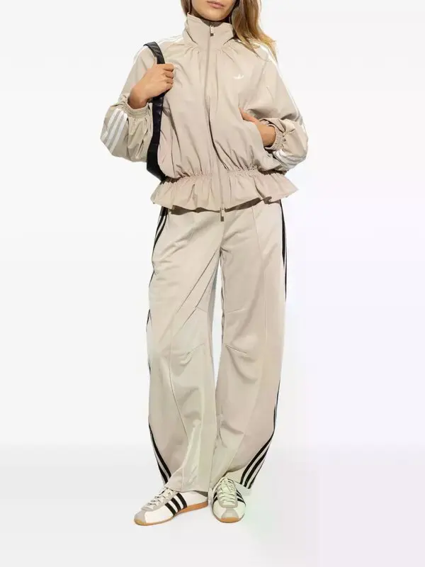 Adidas Ruffled Zip-up Jacket - Neutrals