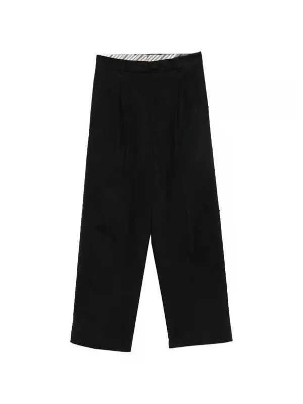 AMARANTO Pleated Straight-leg Trousers