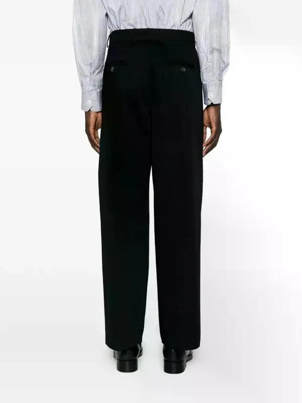 AMARANTO Pleated Straight-leg Trousers