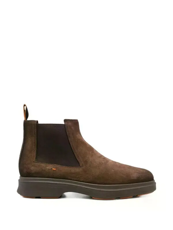 Santoni Suede Chelsea Boots