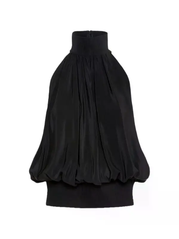 Sportmax Halterneck Silk Top - Black