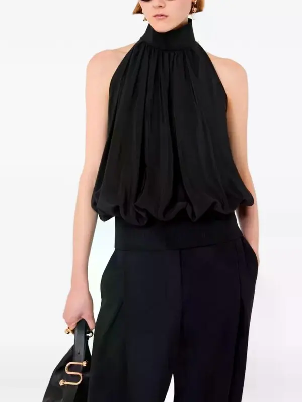 Sportmax Halterneck Silk Top