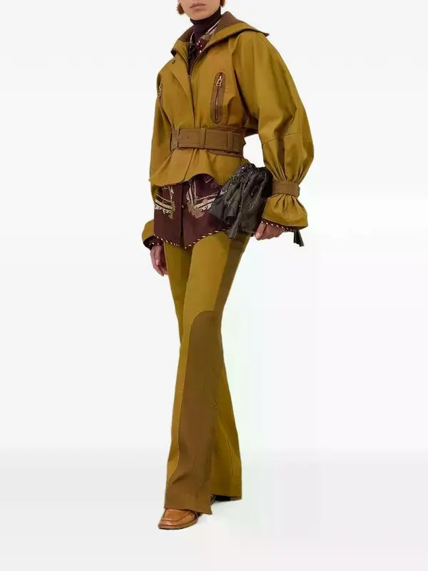 Zimmermann Valiant Drill Belted Balloon-sleeve Jacket