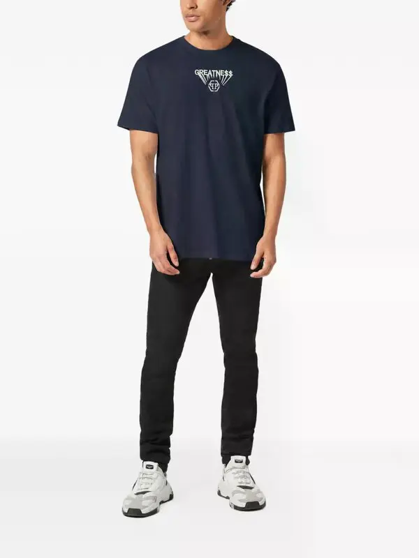 Philipp Plein Embroidered Logo-patch T-shirt