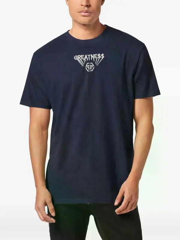 Philipp Plein Embroidered Logo-patch T-shirt