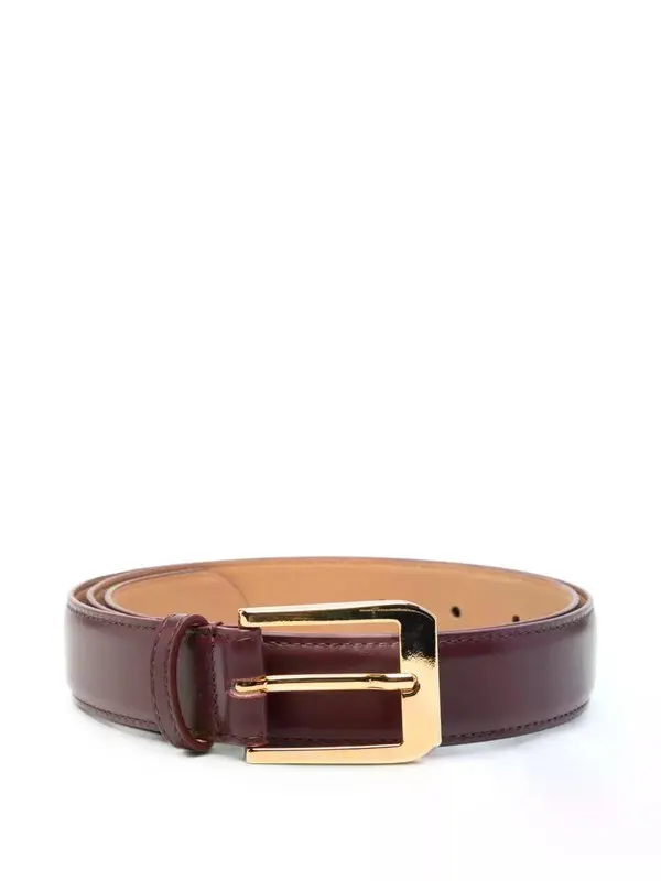 SOLOTRE Buckle-fastening Leather Belt - Red