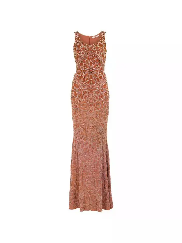 Roberto Cavalli Bead-embellished Sequin-embellished Dress