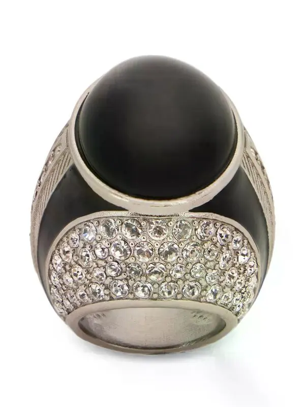 Roberto Cavalli Crystal-embellished Cocktail Ring