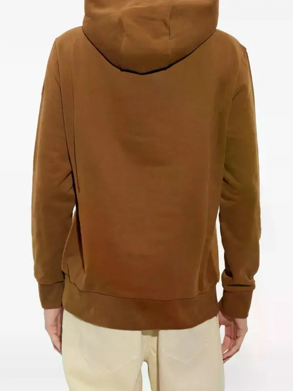 Moncler Cowboy-motif Fleece-panel Hoodie