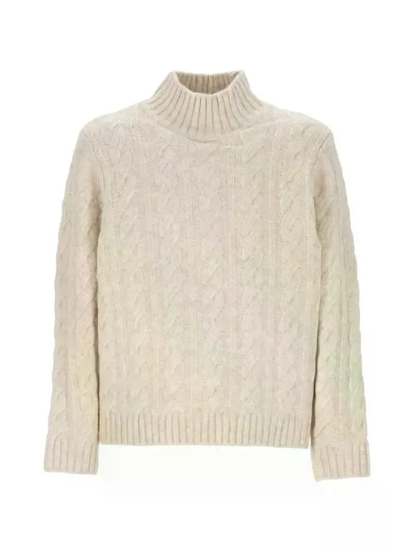 KEELING Cable-knit High-neck Sweater