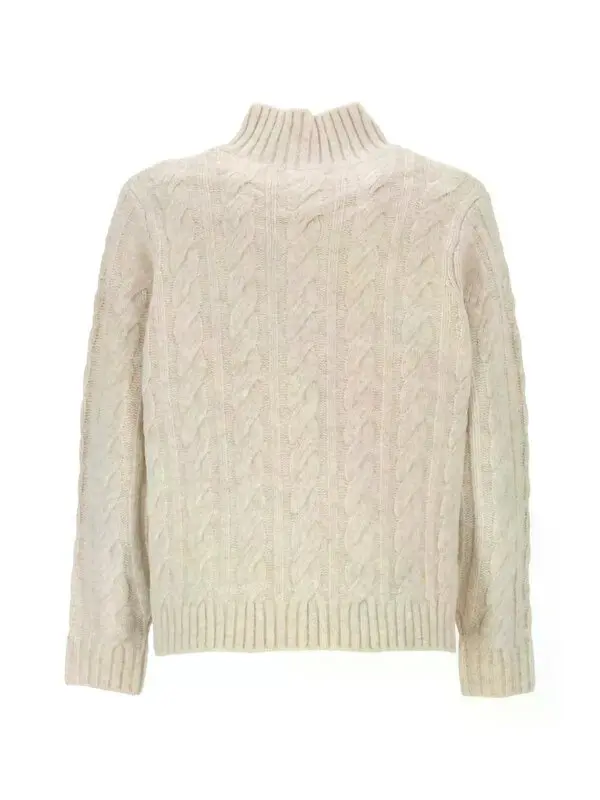KEELING Cable-knit High-neck Sweater