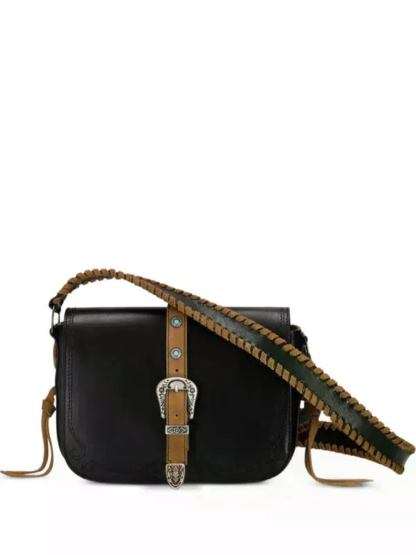 FORTELA Kiki Stud-embellished Calf Leather Bucket Bag - Black