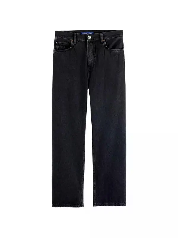 Scotch & Soda Pitch Logo-patch Straight-leg Jeans