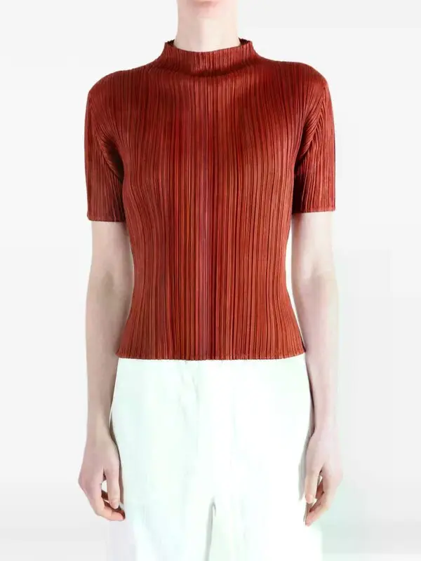 Issey Miyake Plissé-effect Blouse