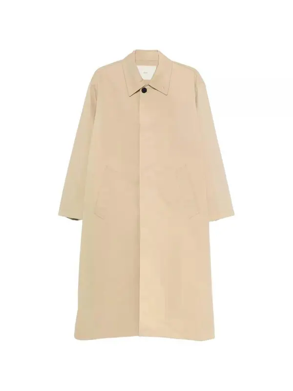 DUNST Single-breasted Spread-collar Trench Coat