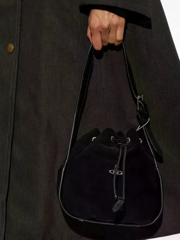 VIVIENNE WESTWOOD Stacey Leather-trim Bucket Bag