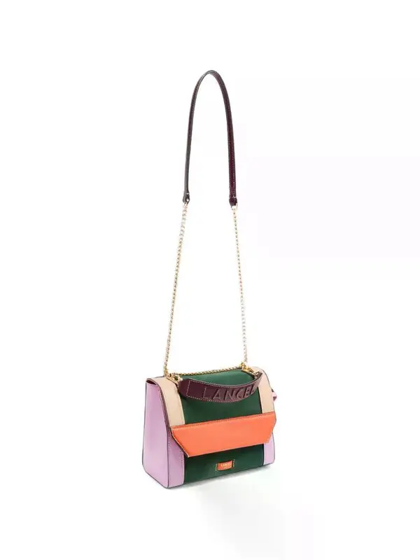 LANCEL Ninon Colour-block Leather Shoulder Bag - Green