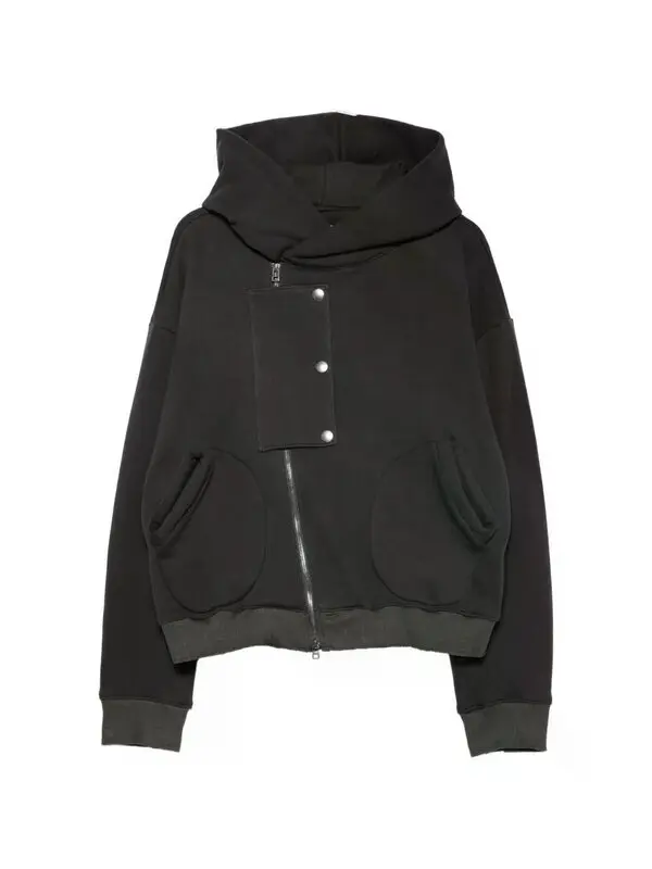 INDIVIDUAL SENTIMENTS Panelled Hooded Jacket - Grey