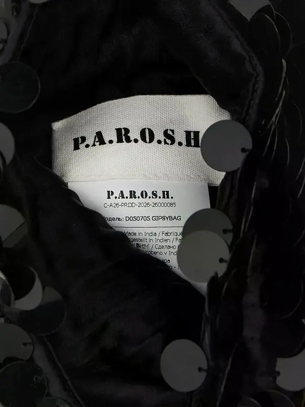 P.a.r.o.s.h Gipsy Sequin-embroidered Bucket Bag