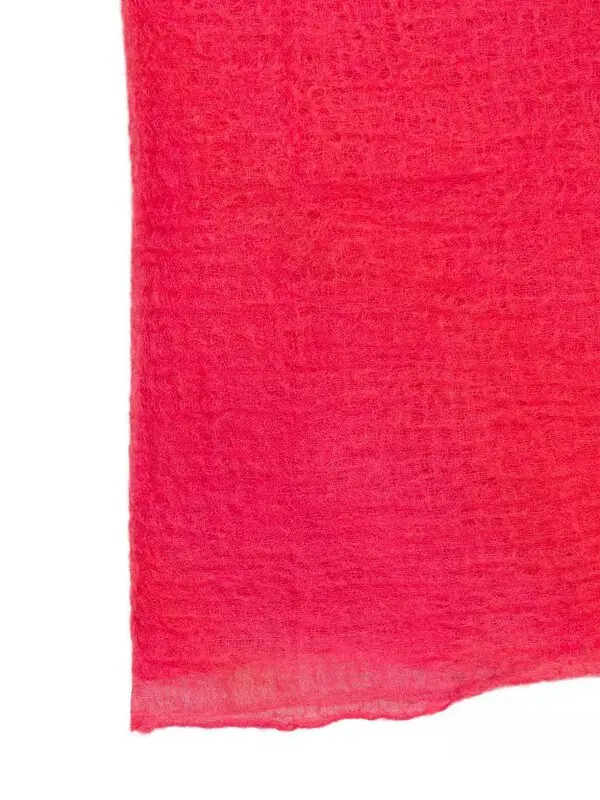 MOULETA Frayed-edges Scarf - Pink