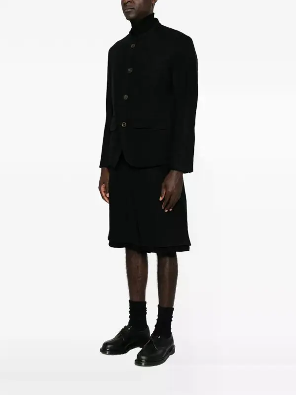 INDIVIDUAL SENTIMENTS Mandarin-collar Button-up Blazer