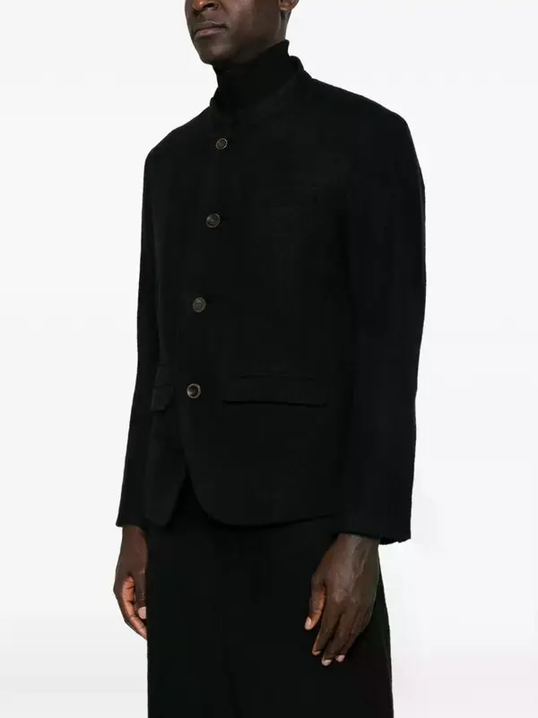 INDIVIDUAL SENTIMENTS Mandarin-collar Button-up Blazer