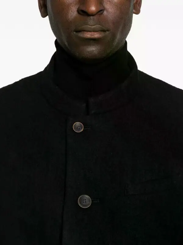 INDIVIDUAL SENTIMENTS Mandarin-collar Button-up Blazer