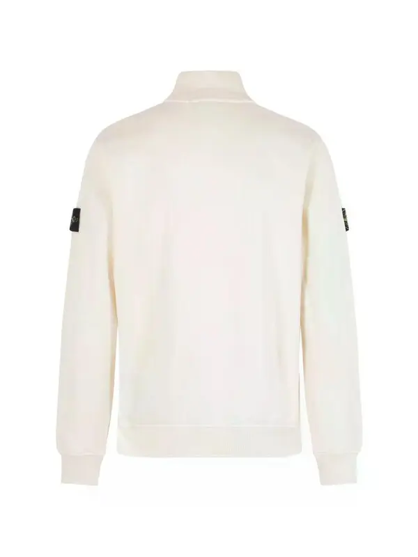 Stone Island 6100068 Brushed Organic Cotton Fleece Sweatshirt - Neutrals