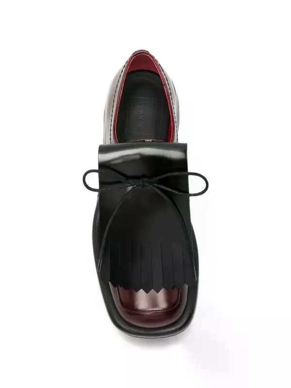 Plan C Fringe-detail Derby Shoes