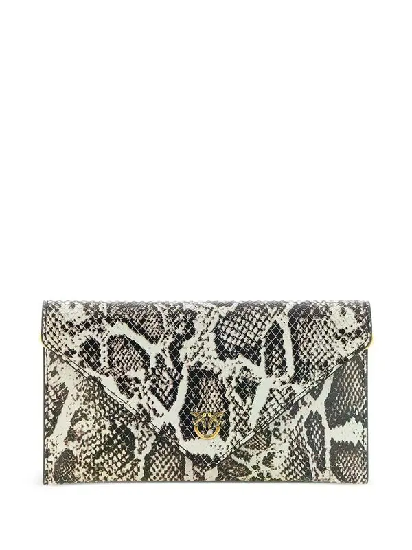 Pinko Love Birds Mini Clutch - Neutrals