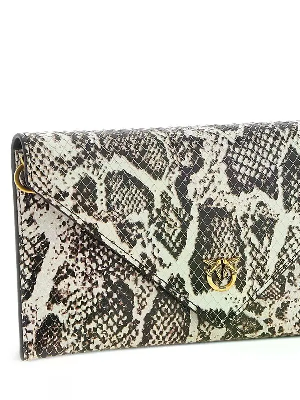 Pinko Love Birds Mini Clutch - Neutrals