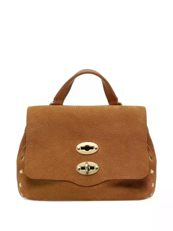 ZANELLATO Postina Stud-embellished Shoulder Bag - Brown