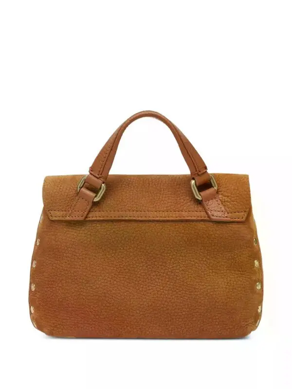 ZANELLATO Postina Stud-embellished Shoulder Bag - Brown