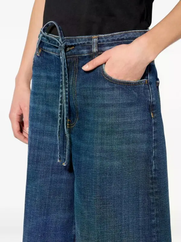 Liviana Conti Tie-fastening Wide-leg Jeans