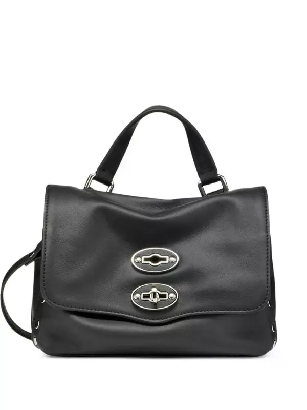 ZANELLATO Postina Baby Leather Clutch Bag - Black