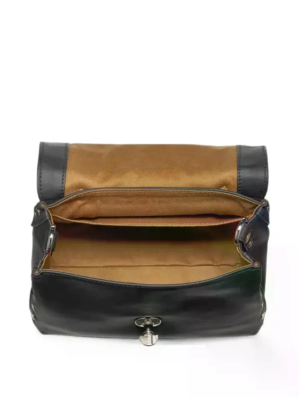 ZANELLATO Postina Baby Leather Clutch Bag - Black