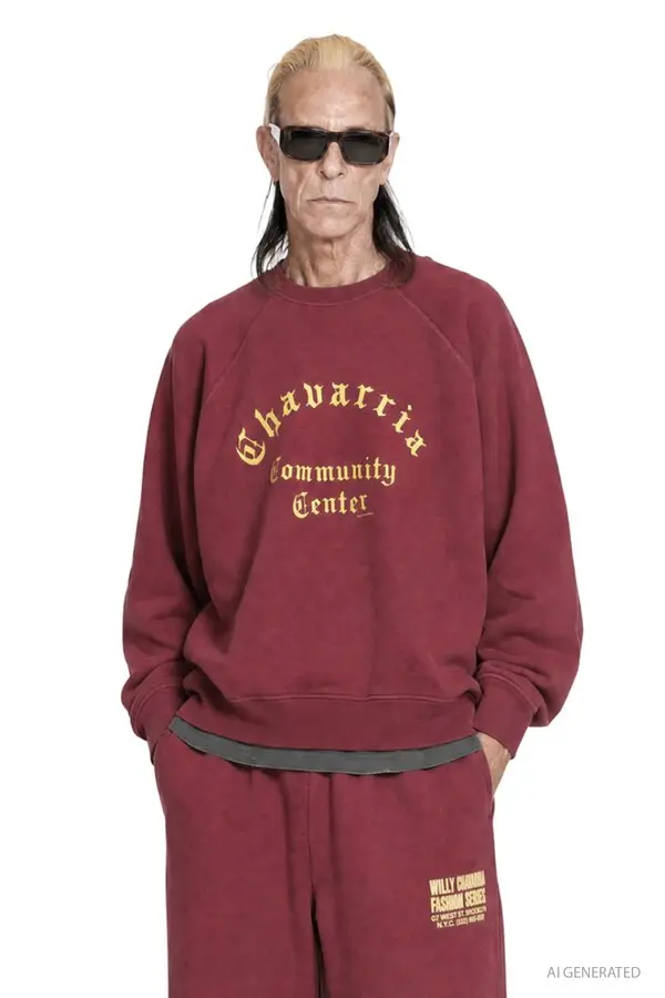 WILLY CHAVARRIA Comunity Center Standard Sweatshirt - Red