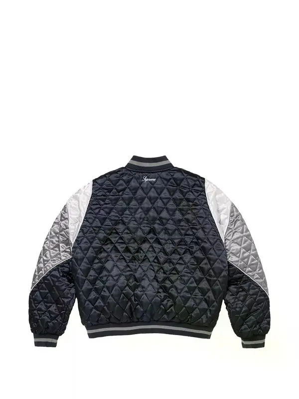 Supreme X Champion Quilted Satin Varsity Jacket