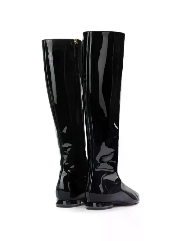Roberto Cavalli Patent-finish Pointed-toe Boots
