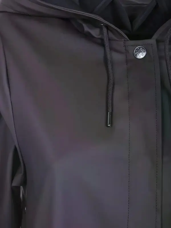 Rains Hooded Pleat-detail Jacket