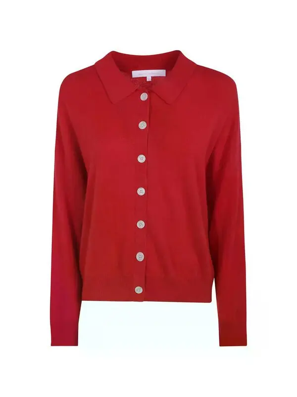 ABSOLUT CASHMERE Button-down Polo Cardigan