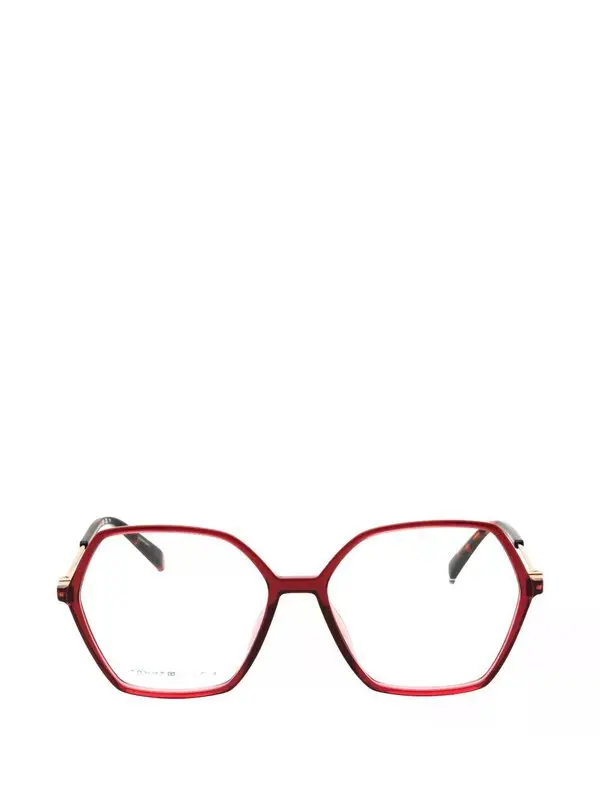 Tommy Hilfiger Geometric-frame Glasses - Red